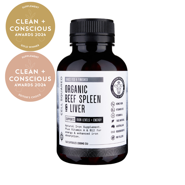 Organic Beef Spleen & Liver Capsules | Heme Iron Supplements Australia ...