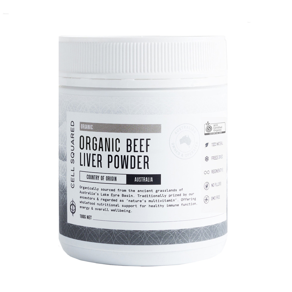 Organic Beef Liver Powder Australia - 180g - Cell Squared