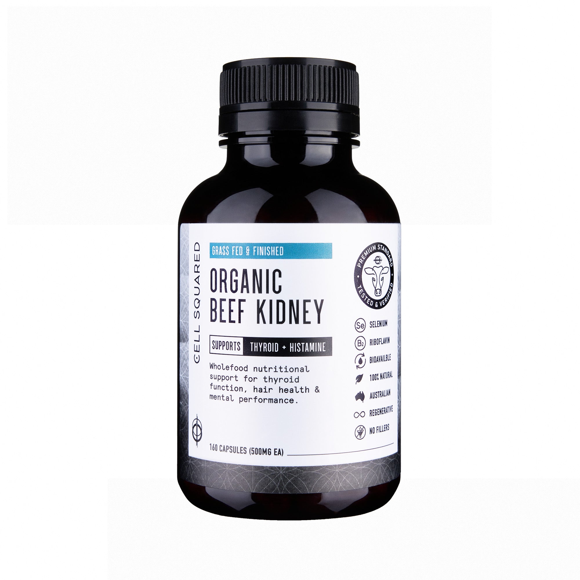 Beef Kidney Capsules | DAO Enzyme Supplement | Support Thyroid Function ...