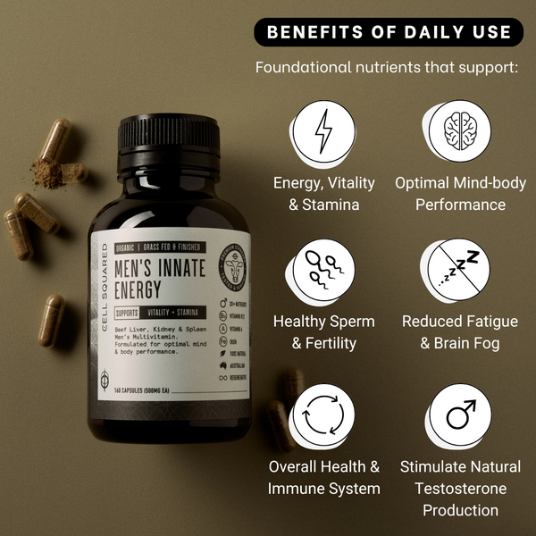 Men's Innate Energy - Beef Organ Multi Capsules | Cell Squared