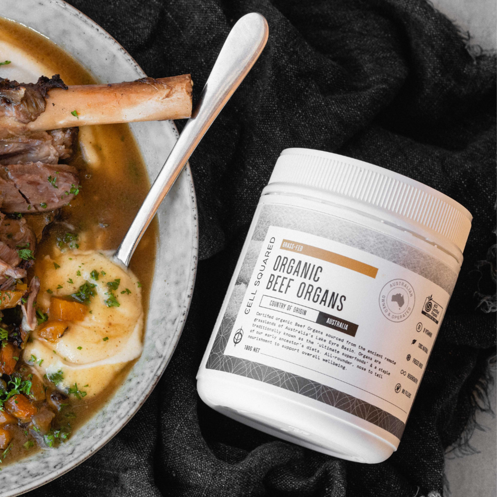 Organic Grass Fed Beef Organs Powder Online | Cell Squared Australia
