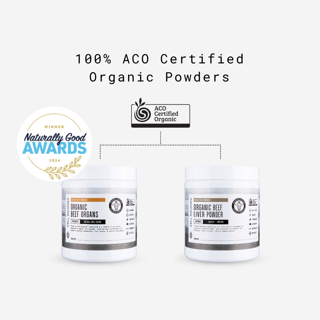 ACO Certified Organic Beef Organs - Cell Squared