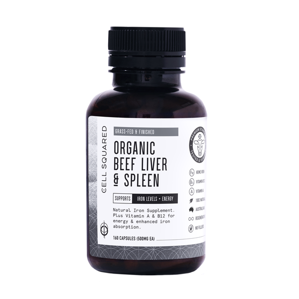 Organic Beef Spleen & Liver Capsules | Bio Heme Iron Supplements ...